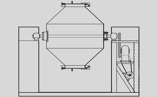 SS 304 Vessel Double Cone Blender - Yinda Machinery